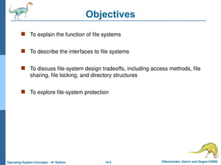 File system interface ppt chapter 10 Operating systems | PPT