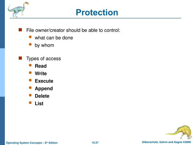 File system interface ppt chapter 10 Operating systems | PPT
