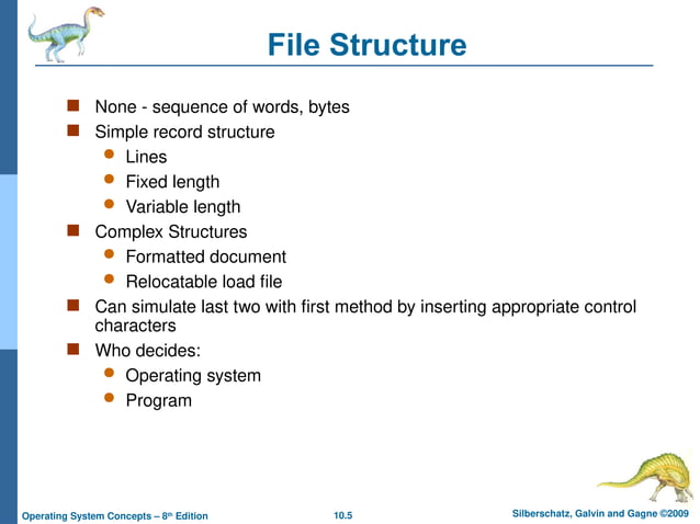 File system interface ppt chapter 10 Operating systems | PPT