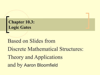 logic gate based on discrete mathematics.ppt