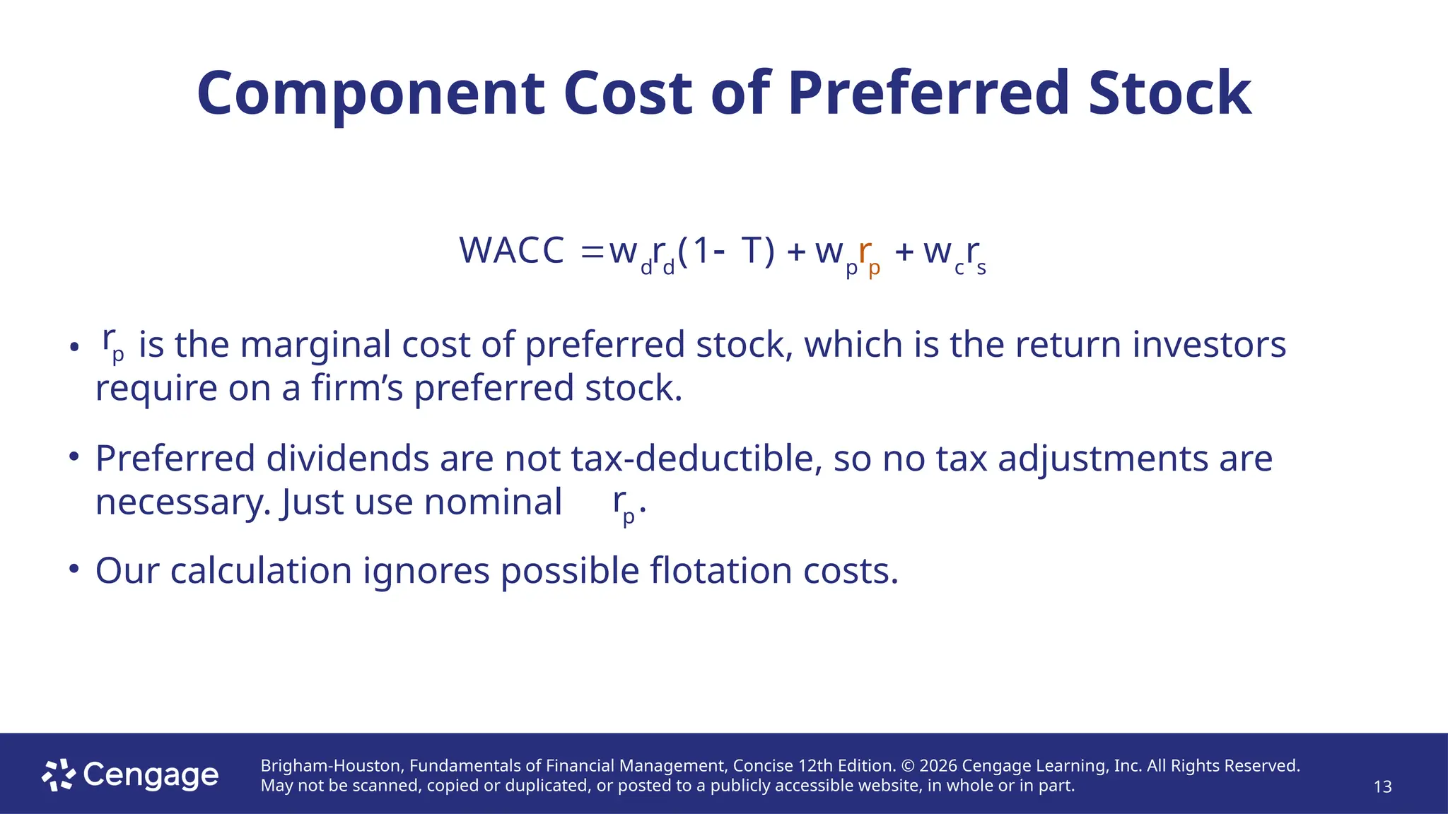 Fundamentals of Financial Management, Concise 12e Chapter 10: The Cost ...