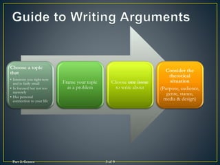 Ch10 arguing a position-notes | PPT