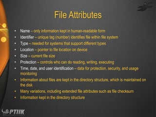 Ch10 file system interface | PPT