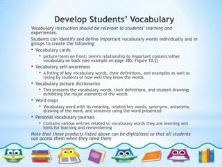 Ch 10 helping students read, write, and spell | PPTX