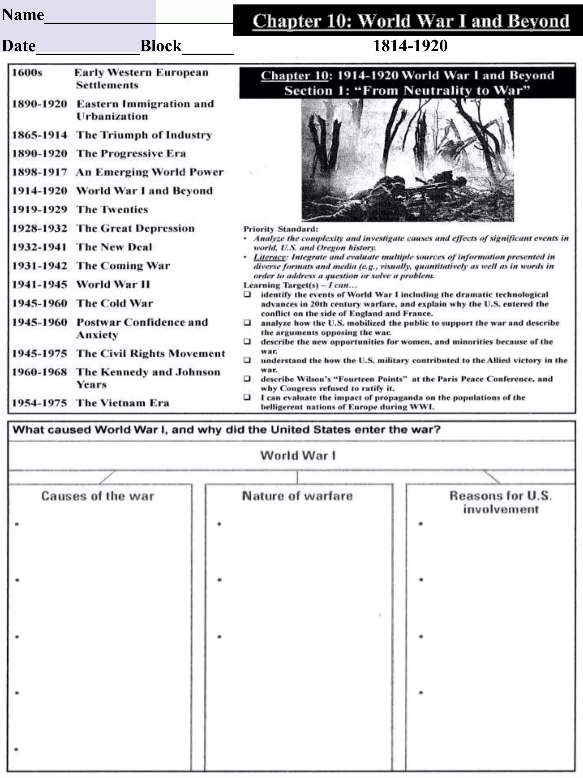 Chapter 10 Reading Guide | PDF