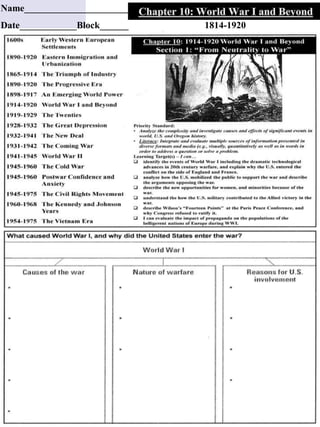 Chapter 10 Reading Guide | PDF