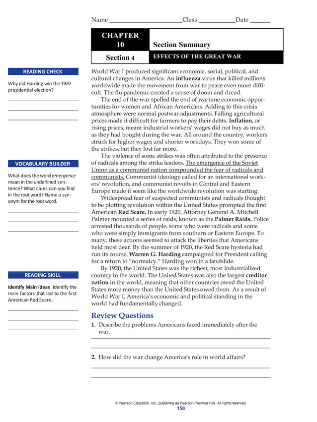 Chapter 10 Reading Guide | PDF