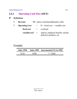 Ch10 measuring cash flow | PDF