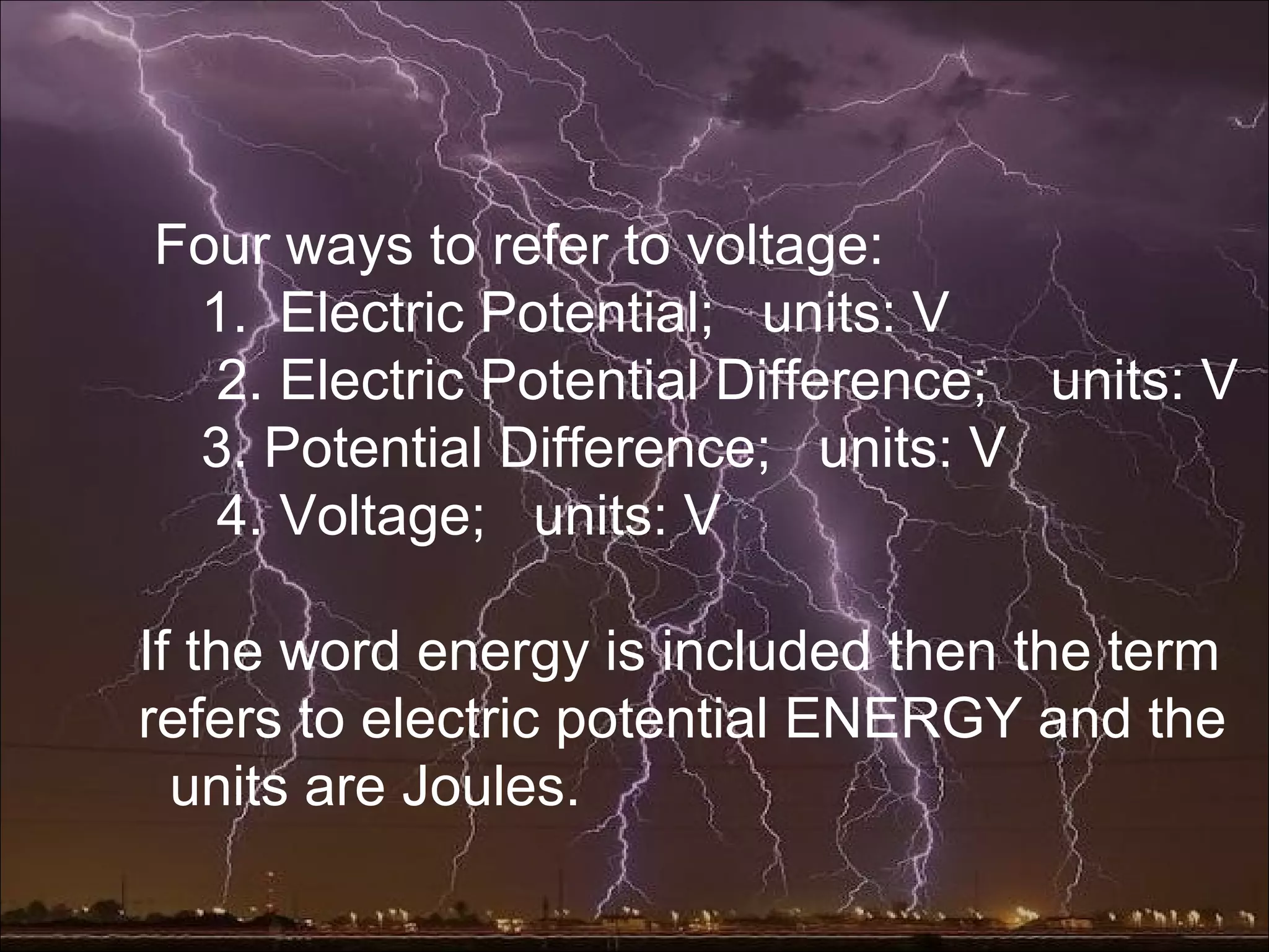 Ch10 - potential difference and electric potential energy | PPT