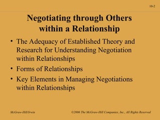 Ch 10 - Relationship in Negotiations.ppt