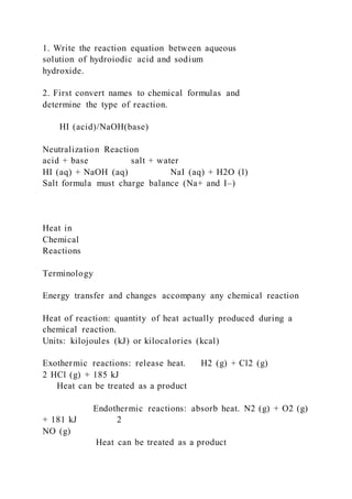 CH1000 Fundamentals of ChemistryModule 2 – Chapter 6 | DOCX | Chemistry ...