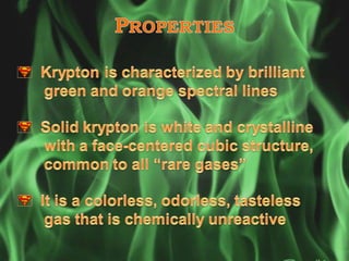 Solid Krypton Element