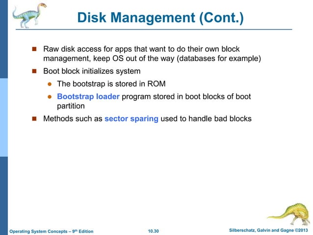 Chapter 10: Mass-Storage Systems edition 9 schitezer | PPT