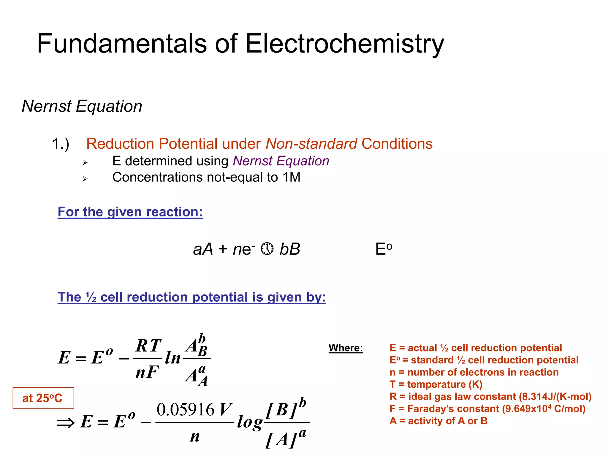introduction to electrochemistry | PPT