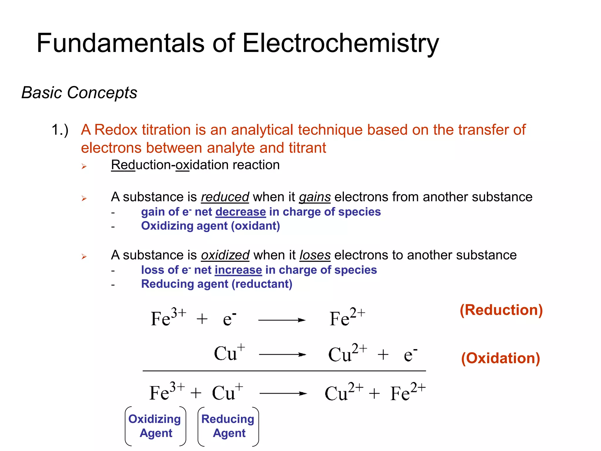 introduction to electrochemistry | PPT