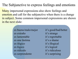 The Subjunctive to express feelings and emotions | PPT | Islam ...