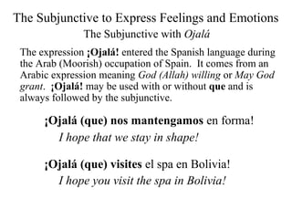 The Subjunctive to express feelings and emotions | PPT | Islam ...
