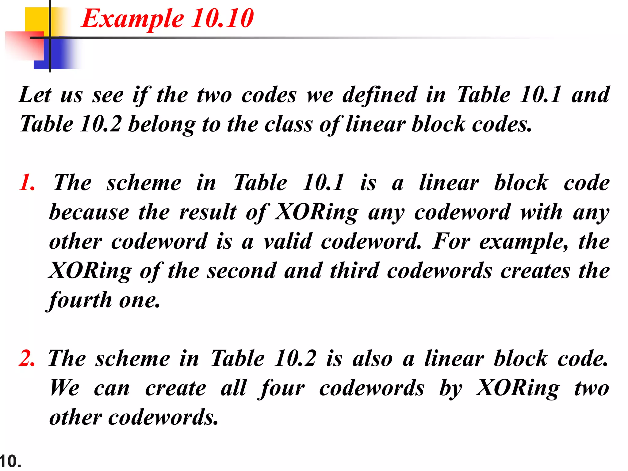hamming code detailed | PPT