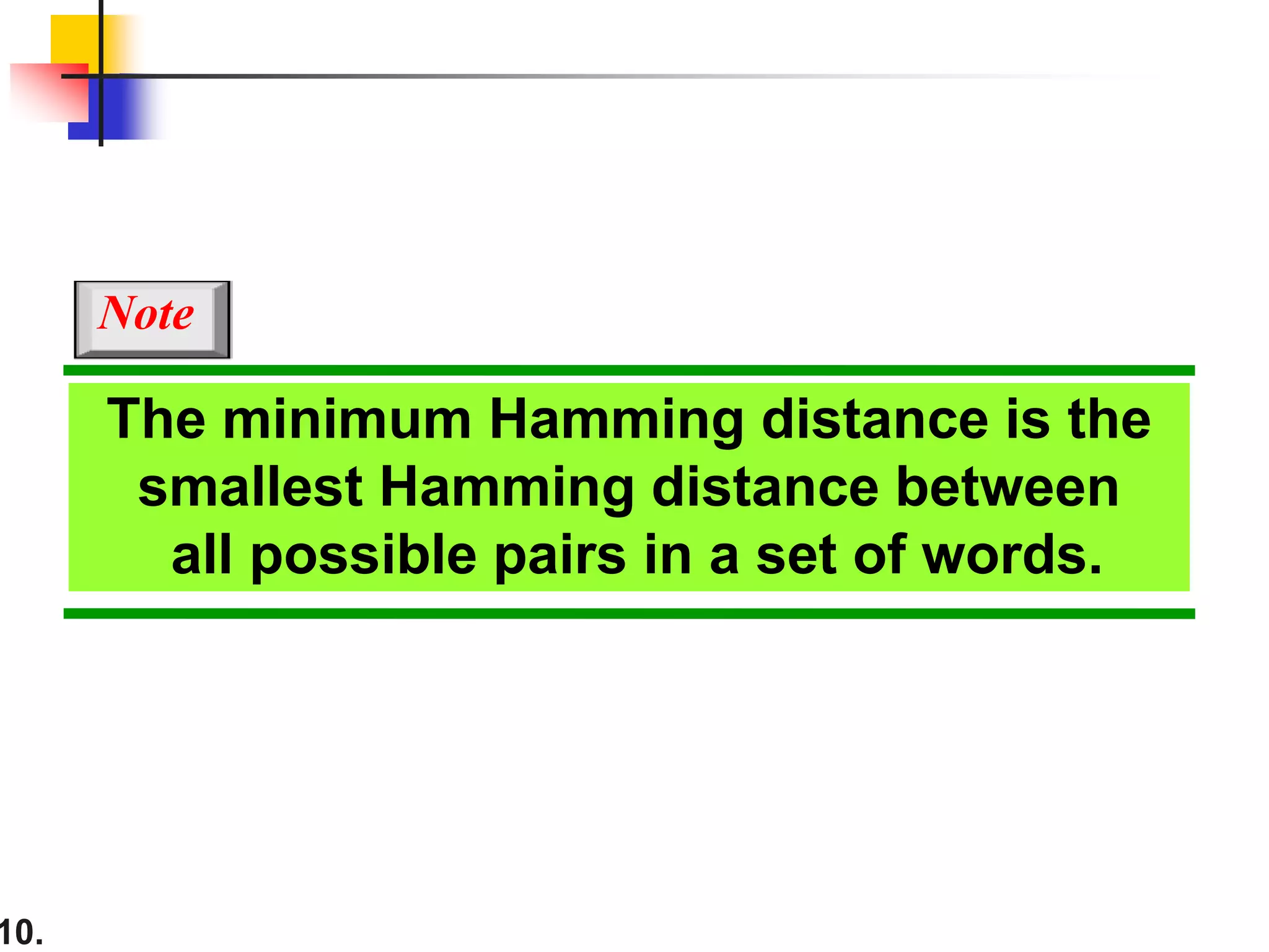 hamming code detailed | PPT