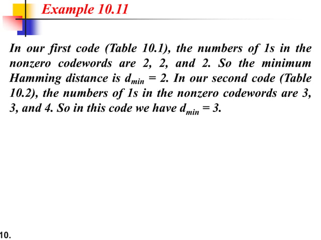 hamming code detailed | PPT