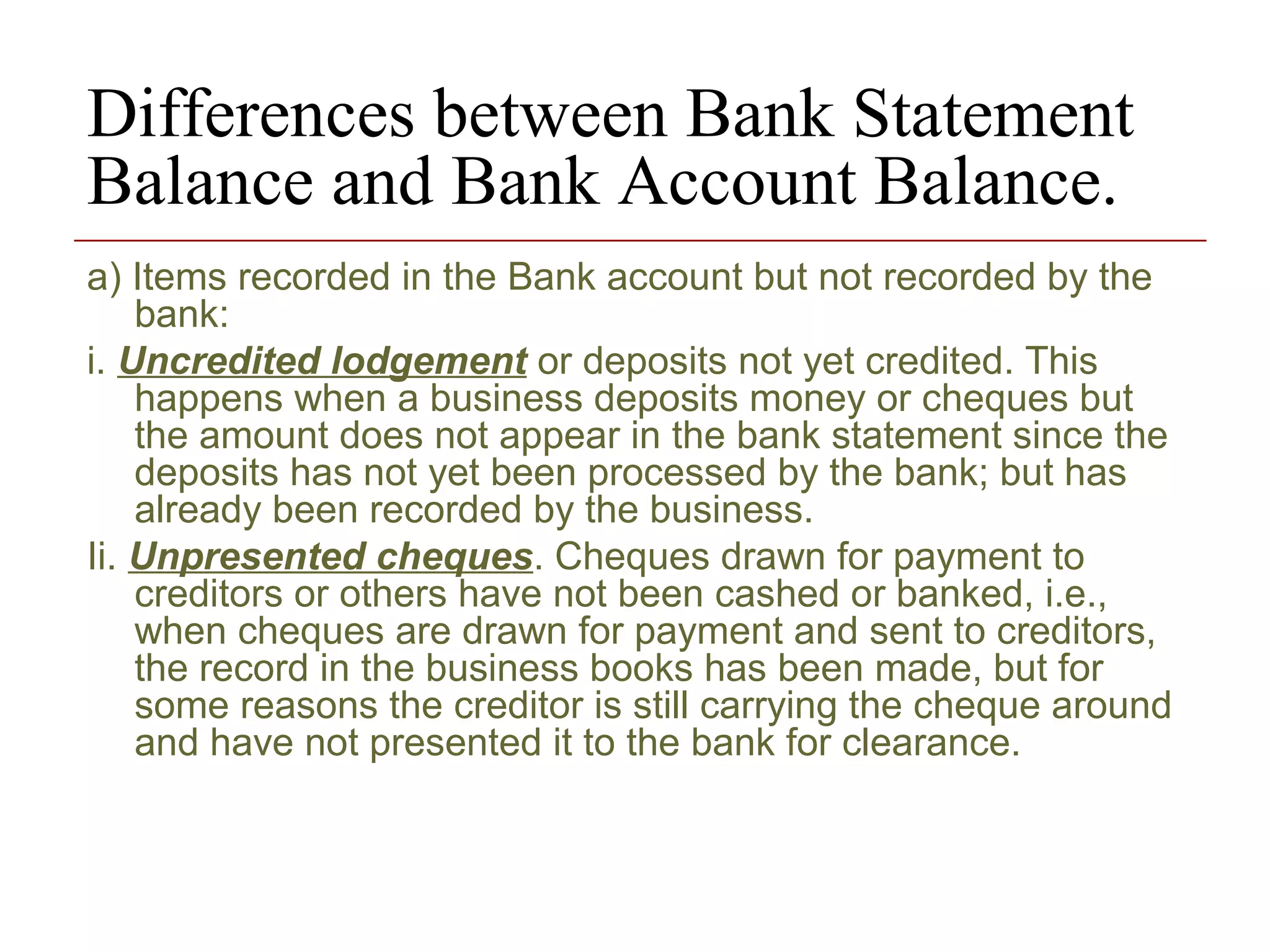 Ch 10 bank reconciliation | PPT
