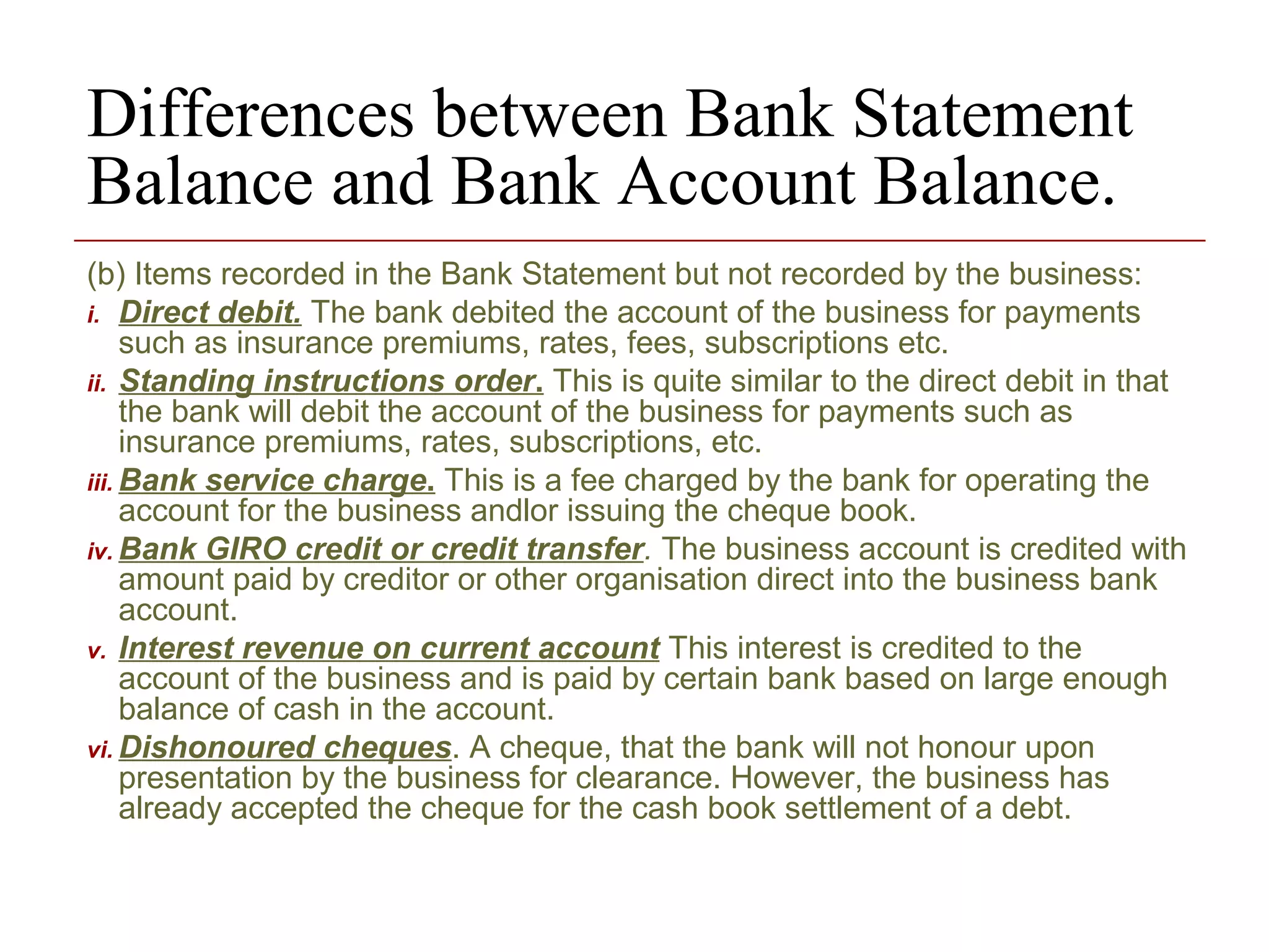 Ch 10 bank reconciliation | PPT