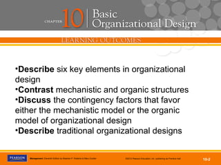 Ch 10 basic organization design | PPT