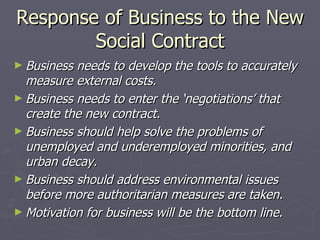 Ch 10 Changing The Social Contract Anshen | PPT