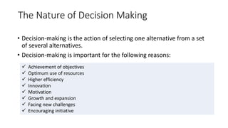 Ch 10 decision making ppt | PPTX
