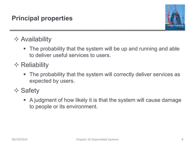 Ch10 dependable systems | PPTX