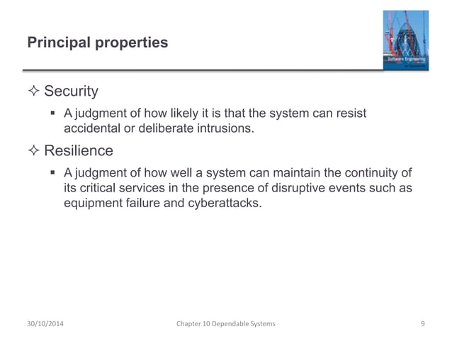Ch10 dependable systems | PPTX