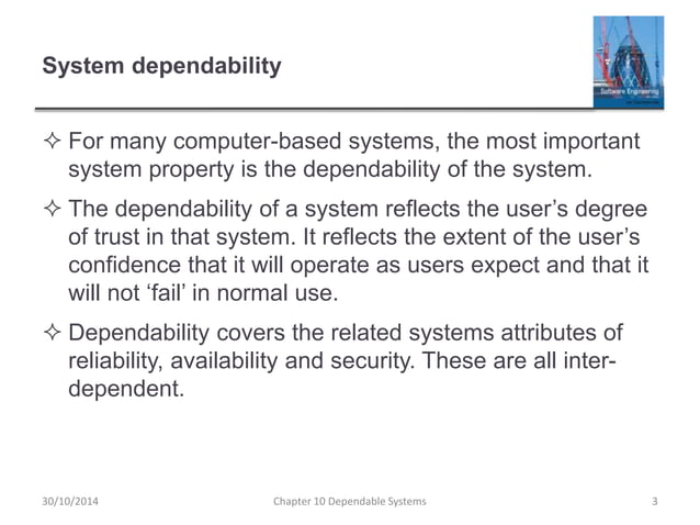 Ch10 - Dependable Systems | PPT