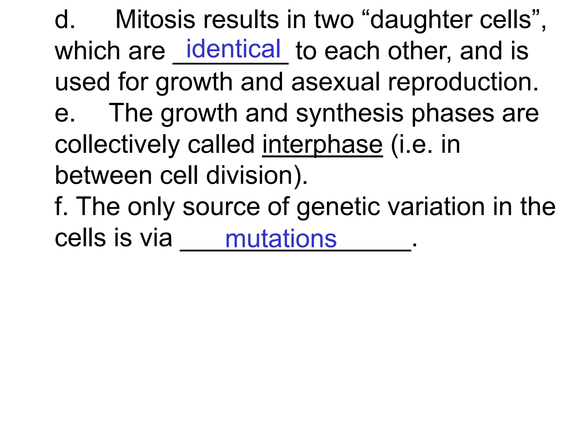 Biology- Cell Cyle - Mitosis and Meiosis | PPT