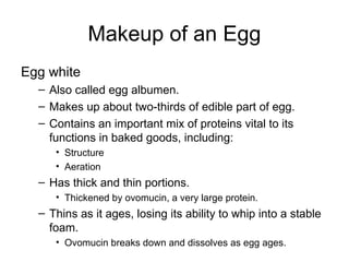 Eggs and Egg Products and how they are used when baking | PPT