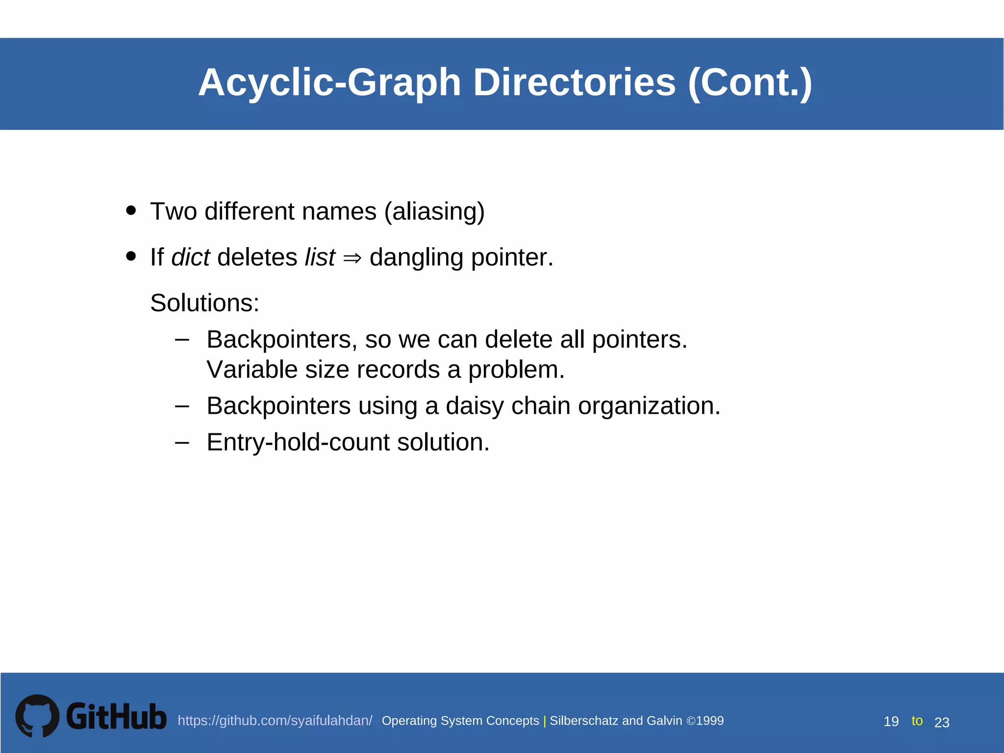Operating System : Ch10 file system interface | PPT