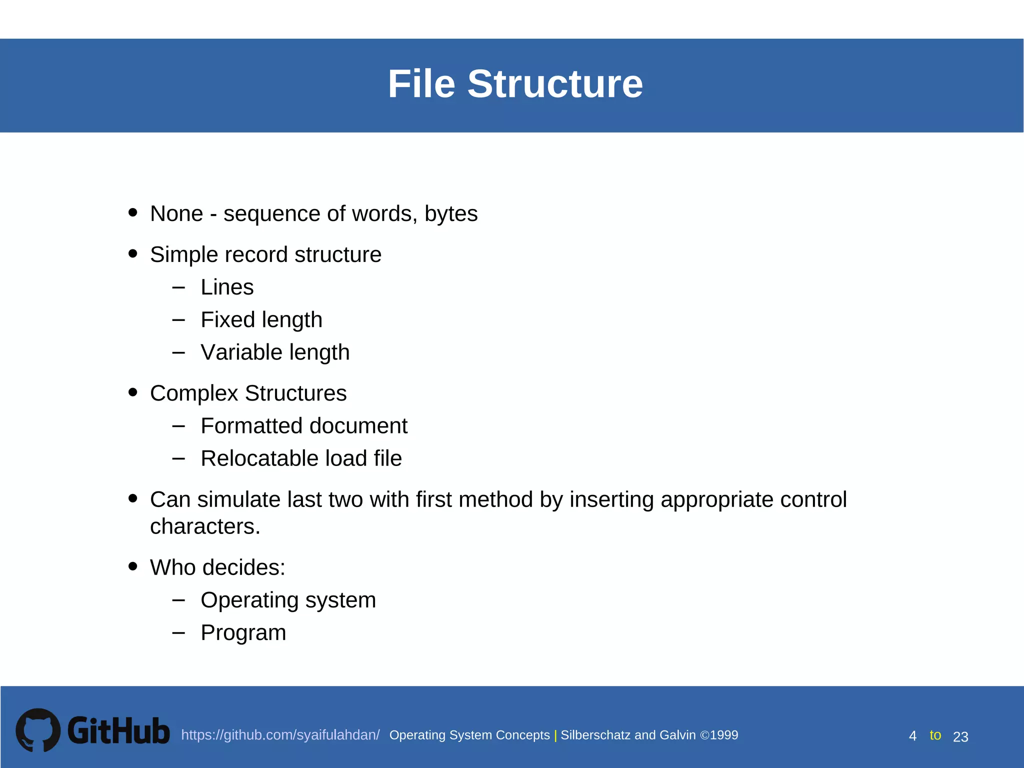 Operating System Ch10 File System Interface Ppt
