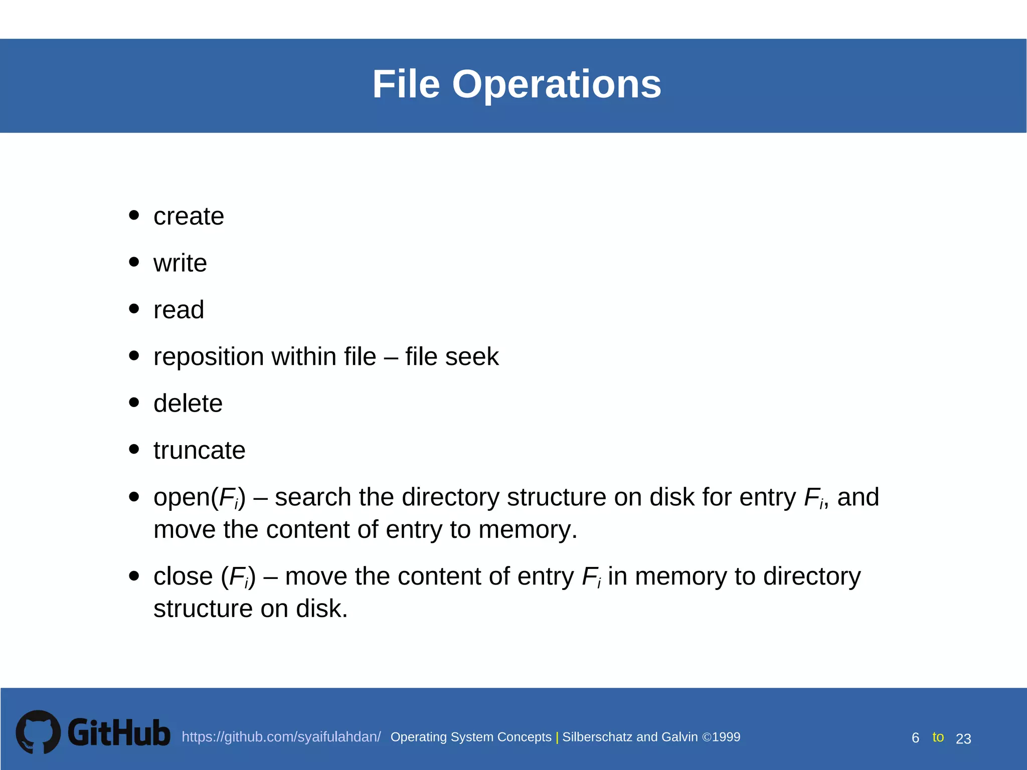 Operating System : Ch10 file system interface | PPT