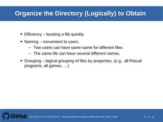 Operating System : Ch10 file system interface | PPT