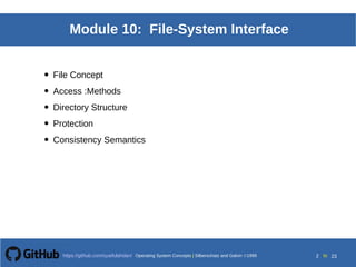 Operating System : Ch10 file system interface | PPT | Free Download
