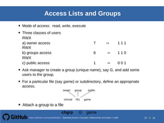 Operating System : Ch10 file system interface | PPT | Free Download