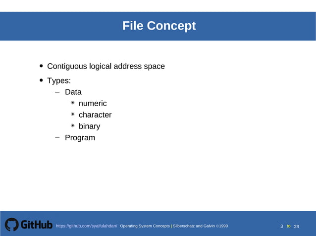 Operating System : Ch10 file system interface | PPT