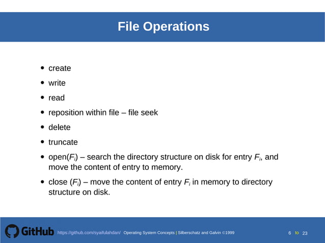 Operating System : Ch10 file system interface | PPT
