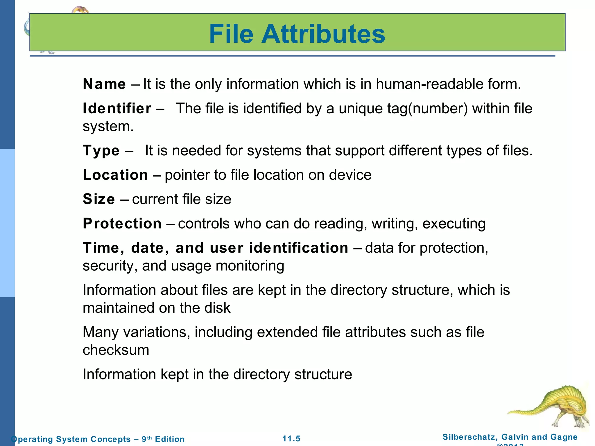 Ch11 file system interface | PPT