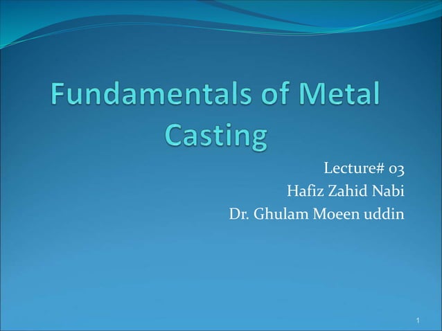Fundamentals of Metal forming | PPT | Chemistry | Science