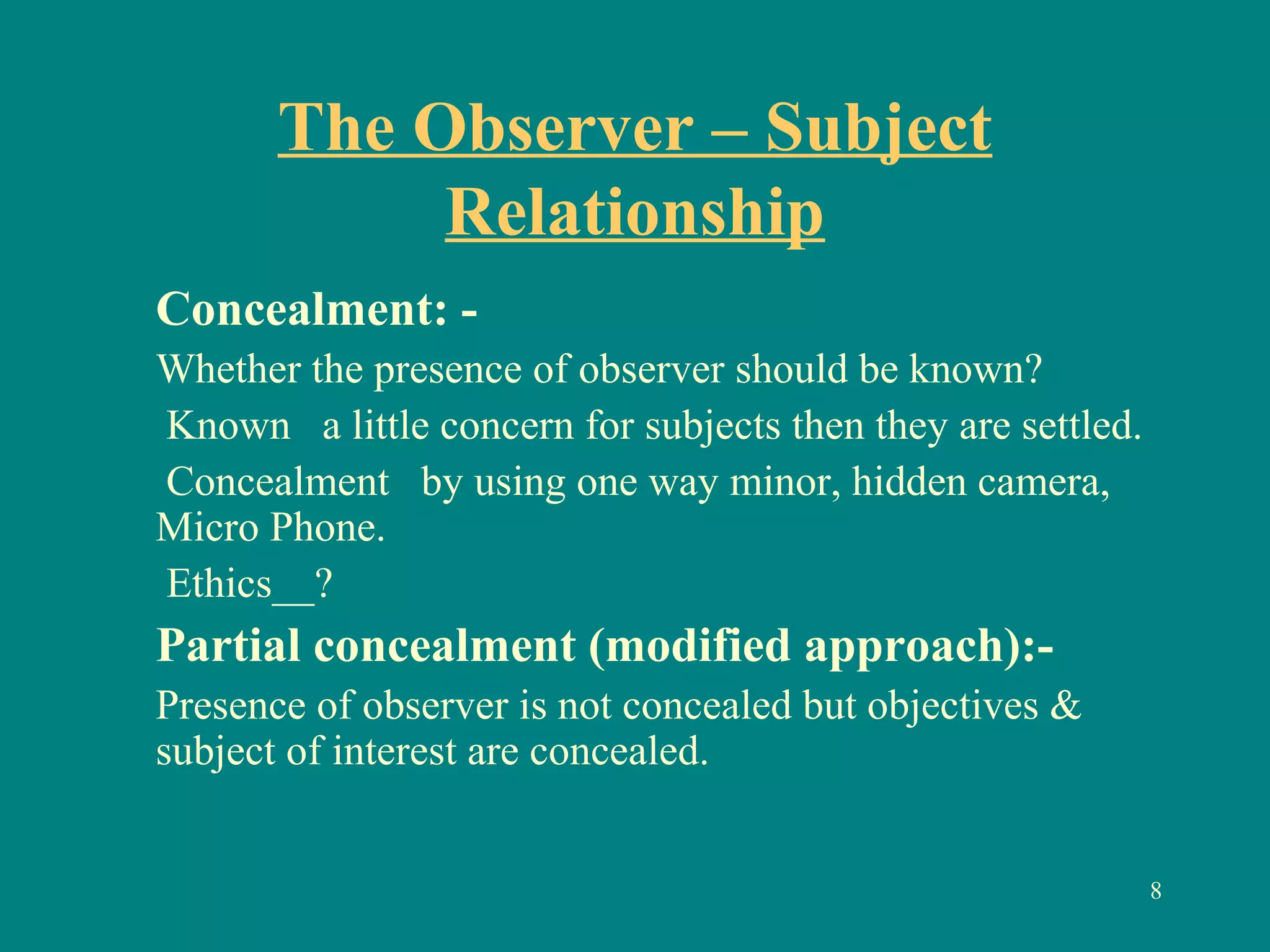 Ch10 observation | PPT