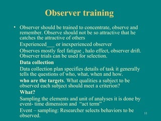 Ch10 observation | PPT