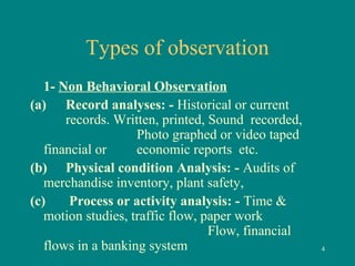 Ch10 observation | PPT
