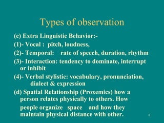 Ch10 observation | PPT