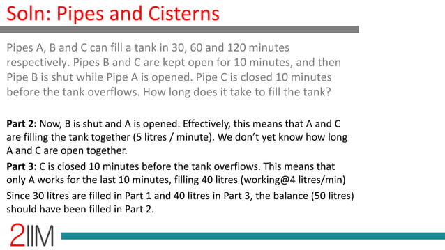 Pipes an Cisterns - Filling Tank | PPT