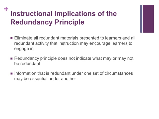 Redundancy Principle | PPTX